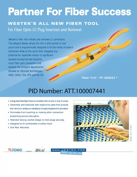 Fiber Puller Insertion and Removal Tool – Westek Electronics, a Tempo ...