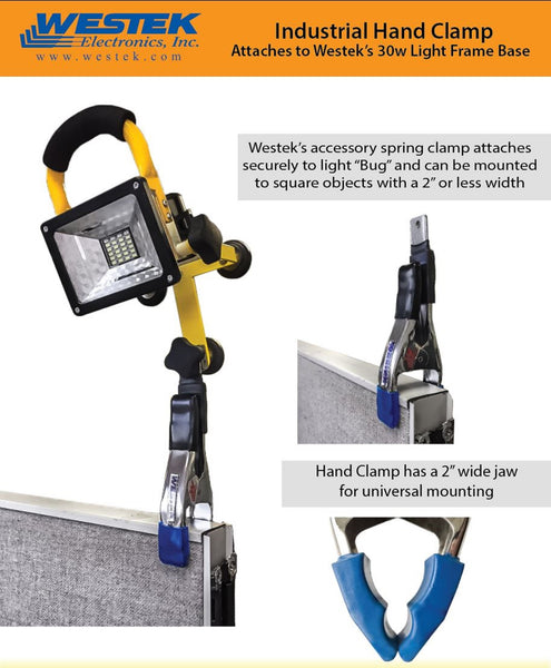 HAND CLAMP to be used with SMALL LED FLOOD LIGHT - TC-HANDCLAMP (55402 ...